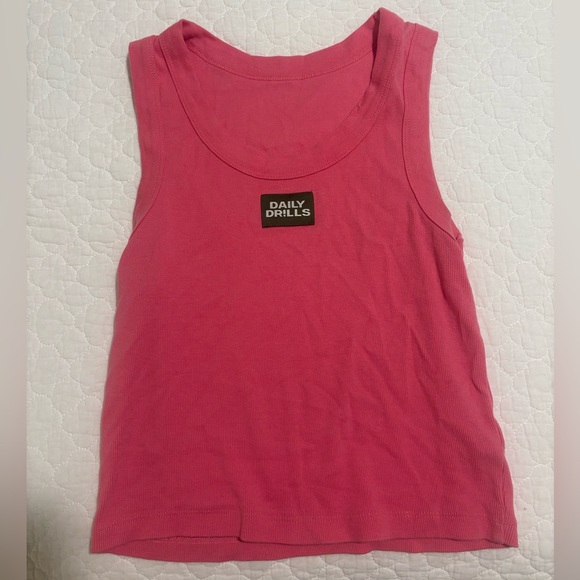 Daily Drills | Tops | Daily Drills Cheeks Logo Tank Top | Poshmark